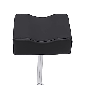 LiFuJunDong Modern Style Salon Spa Pedicure Stool, Foot Rest Stool Chair Height Length Adjustable, Lightweight Portable Nail Pedicure Stool for Beauty Salon Studio(Black)
