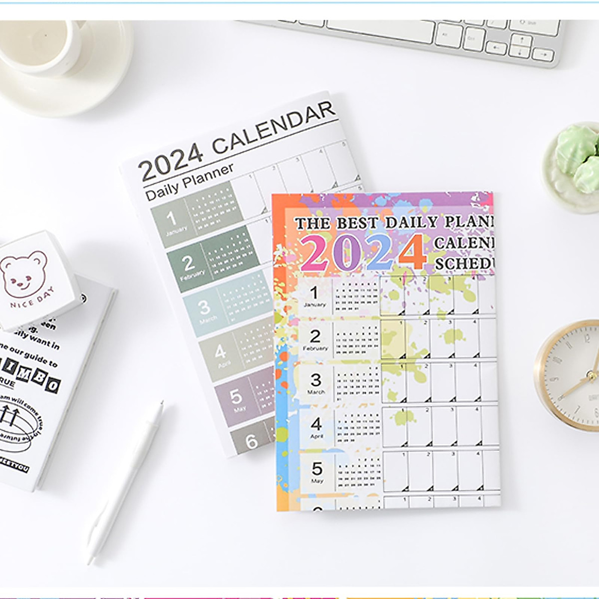29''x20'' Poster Calendar 2024 Wall Calendar 12 Month Annual Yearly Wall Planner,Year-Round Large Wall Calendar， Large Size 12 Month Planner,2024 Calendar