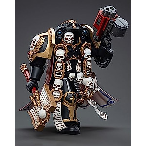 Pipigirl JoyToy Warhammer 40K Space Marine Genuine License 1/18 Soldier, Ultramarines Terminator Chaplain, 4.76 inch Models Space Marines Action Figures Kits (Brother Vanius)