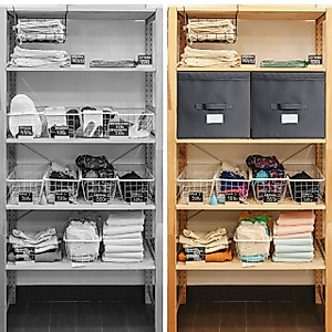 Augfox 3 Pack 13x13x13 Storage Cube Bins - Collapsible Cube Organizer for Kallax Insert, Foldable Toy Chest, Versatile Kallax Storage Cubes for Home, Closet (Dark Grey)