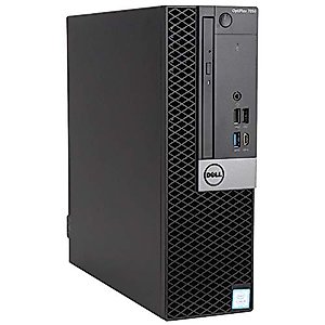 Dell Optiplex 7050 Small Form Desktop, Intel Quad Core i7 6700 3.4Ghz, 16GB DDR4, 1TB SSD Hard Drive, USB Type C, DVD-RW, HDMI, Windows 10 Pro (Renewed)