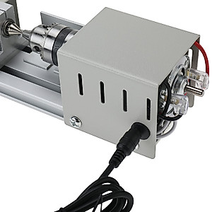 Yaetek Mini Lathe Beads Polisher Machine Metal DIY Woodworking Craft Rotary Tool