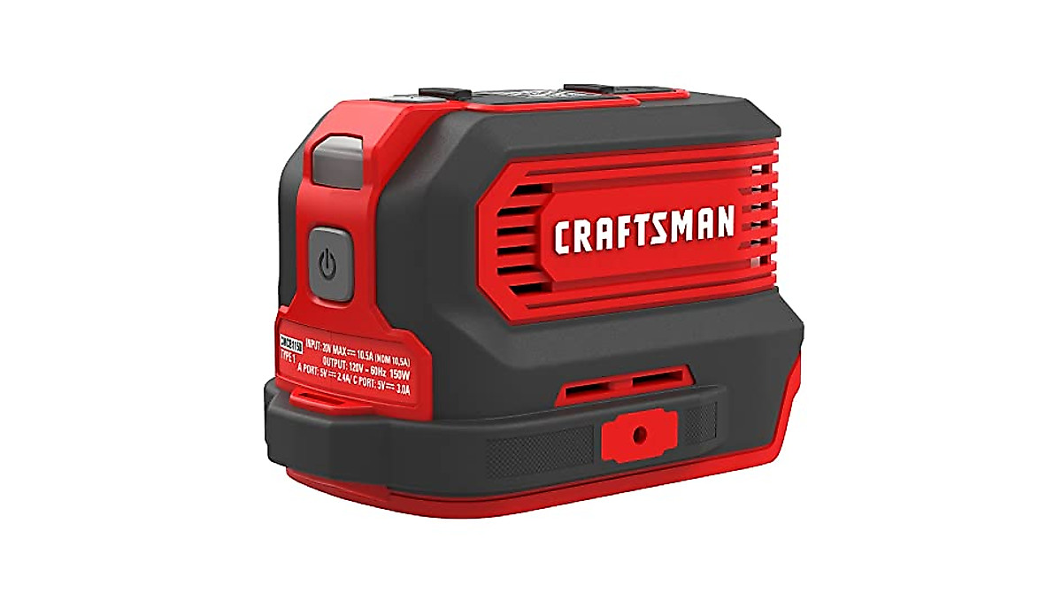 Craftsman 20V 150W Power Inverter w/ USB & LED Light