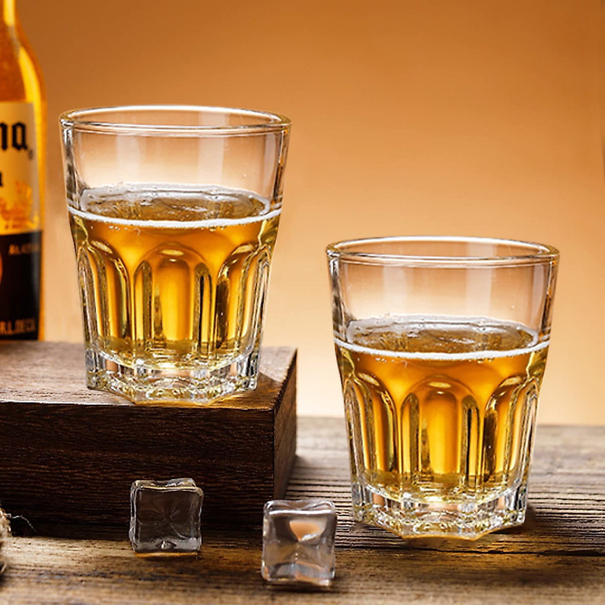 QAPPDA Shot glasses Set,1.6 OZ Mini Glass Cups Espresso Shot Glass Tequila Bar Glass,Clear Shooter Glass Bulk Set of 48,Small Glass Shot Cups with Heavy Base for Vodka,Liquor,Party,Birthday.