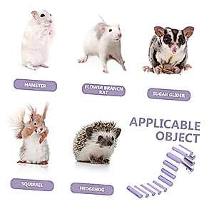 FUOYLOO Hamster Climbing Ladder Pet Toys Chew Toys Chinchilla Chew Toys Wood Rat Ladder Small Animal Climbing Toys Ladder Bridge Hanging Hamster Swing Hamster Accessory Blue Parrot