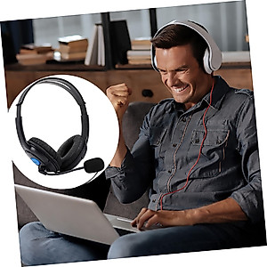 UKCOCO Headphones Gaming Headphone Gaming Earphone Stereo Earphone Big Headphone Game Headset Game Supply Professional Gaming Headset Light Headset Surround Sound Headset Glowing Headset