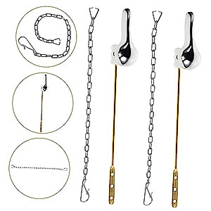 OSALADI 2 Sets Accessories Float Toilet Tank Flush Lever Replacement Front Mount Toilet Handle Lever Toilet Handle Replacement kit Toilet Toilet Tank Lever Replacement Flap