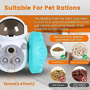Pet Treat Interactive Food Dispenser Toy, Automatic pet Feeder Multifunctional Toy for Small and Large Dogs, and Cats, Improves IQ and facilitates Digestion