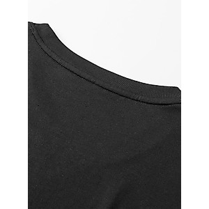 JMIERR Men's 3 Pack Cotton Hipster Hip Hop Longline Crewneck T-Shirt, Short Sleeve Gym Workout Athletic T Shirts for men Pack,M, Black/Black/Black