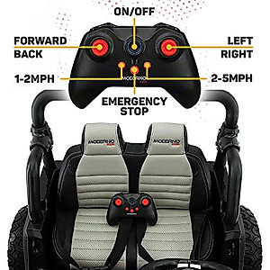 2023 Two (2) Seater Ride On Kids Car Truck w/Battery Swaps 12V Kid Car to Drive 3 Speeds, Leather Seat, Remote, MP3 Music by Bluetooth, FM Radio, Rubber Tires