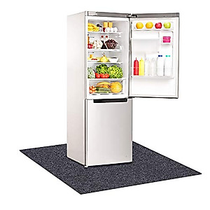 Sempoda Refrigerators Mat，Multifunctional home appliance mat—Absorbent/Waterproof，Protect refrigerators and floors, Under Refrigerators Mat，Non-slip Backing，Washable (36" x 36")