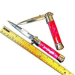 GOLDENSUN 9" pink folding pocket knife GS03M PNK