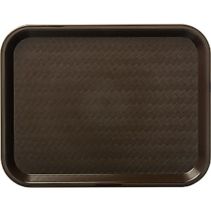 CFS Café Standard Cafeteria / Fast Food Tray, 11" x 14", Dark Brown