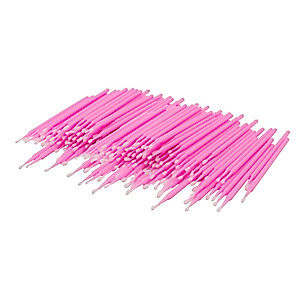 GoWorth 500Pcs Durable Micro Disposable Eyelash Extension Individual Applicators Mascara Brush for Make up and Clean and Compatible and Eyelash Dedicated