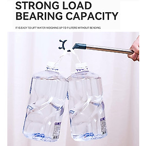 55'' Retractable Reach Sticks Extend Utility Pole Hook Adjustable Long Reach Stick for Closet/Ceiling/Shelf, Blue