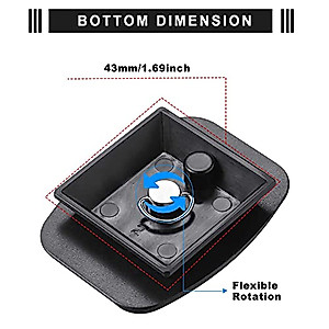 2 Pieces Tripod Quick Release Plate Tripod Adapter Mount Camera Tripod Adapter Plate Parts for Tripods and Cameras Tripod Mount QB-4W (43 x 43 mm/ 1.7 x 1.7 Inch)