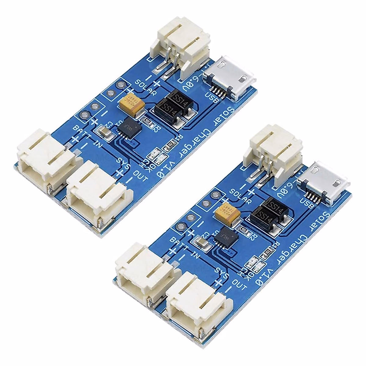CN3065 Mini Solar Lipo Charger Board Lithium Battery Charge Chip Micro USB DIY Outdoor Application Kit Charging Board Module 2pcs