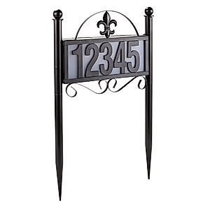 DoinMaster Solar House Number Display Stakes (Double Stake Item)