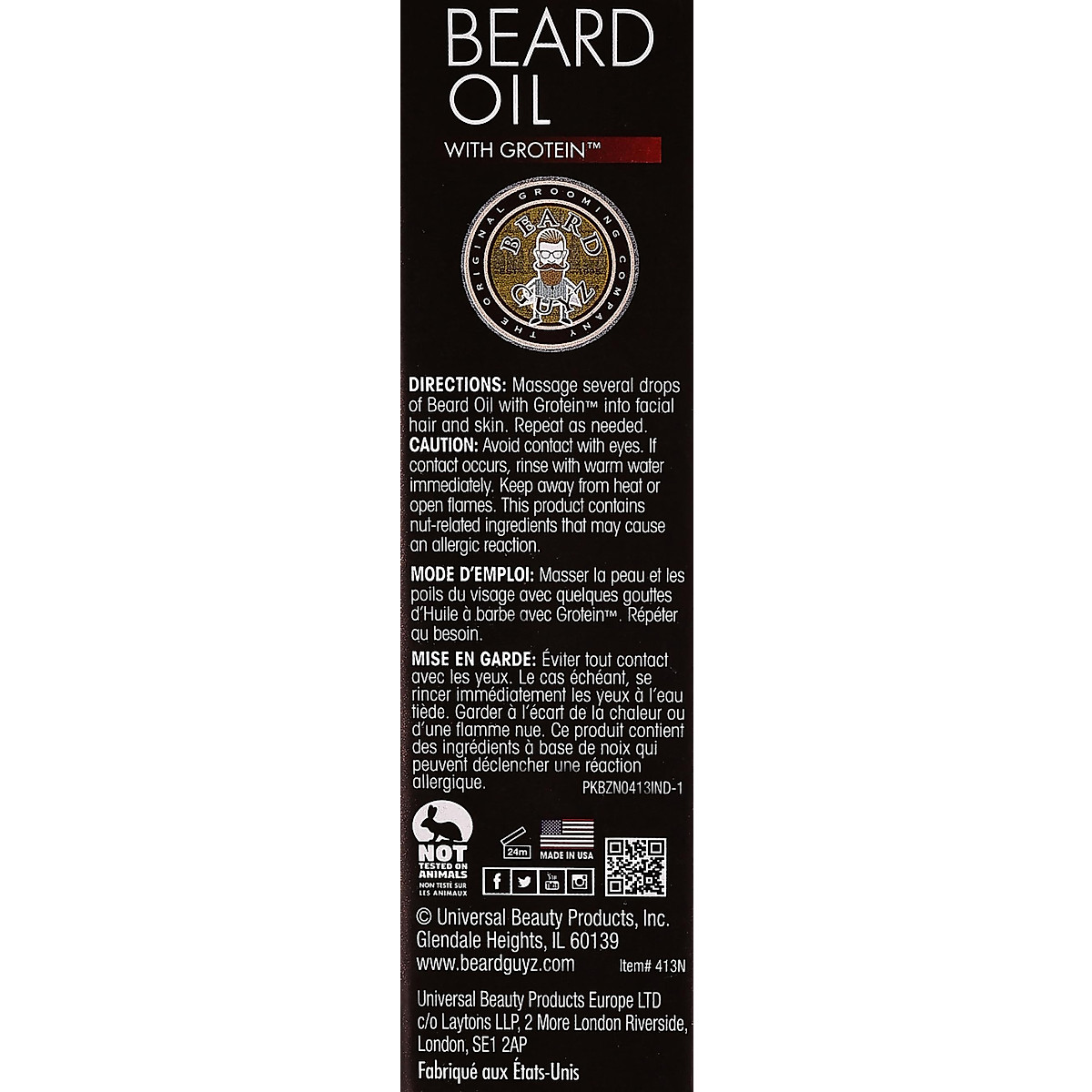 Beard Guyz Beard Oil, 2 Ounce ( Pack May Vary )
