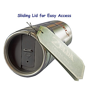 Paladone The Legend of Zelda Metal Tumbler, Double-Walled Stainless Steel Travel Mug, Gifts for Legend of Zelda Gamers