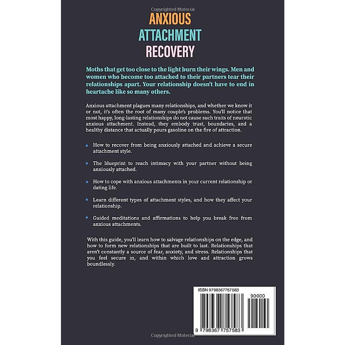 Anxious Attachment Recovery: Go From Being Clingy to Confident & Secure In Your Relationships (Break Free and Recover from Unhealthy Relationships)