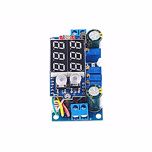 5A Buck Converter, KNACRO Voltage Regulator Board DC 6-36V Down to 1.25-32V 5A CC CV MPPT Solar Controller Module 24v to 12v 5v for Car Power Supply