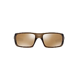 Oakley Men's OO9239 Crankshaft Rectangular Sunglasses, Brown Smoke/Brown Tungsten Iridium Polarized, 60 mm