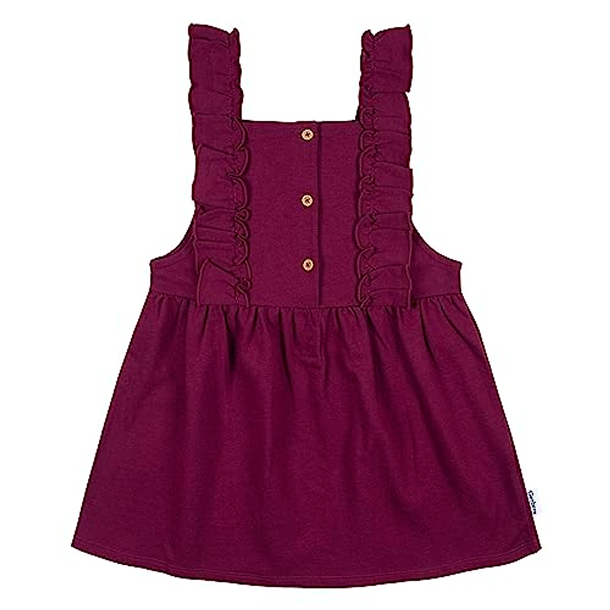 Gerber Baby Girls Toddler 2 Piece Overall Dress Set, Purple Floral, 18 Months