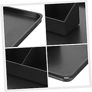 Cabilock 1 Set Tea Tray Tea Bag Bin Storage Tray Reusable Plate Drink Holder Noodle Dish Appetizer Serving Tray Tea Serving Tray Tea Holder Decor Plate for Home Plastic Product Storage Box