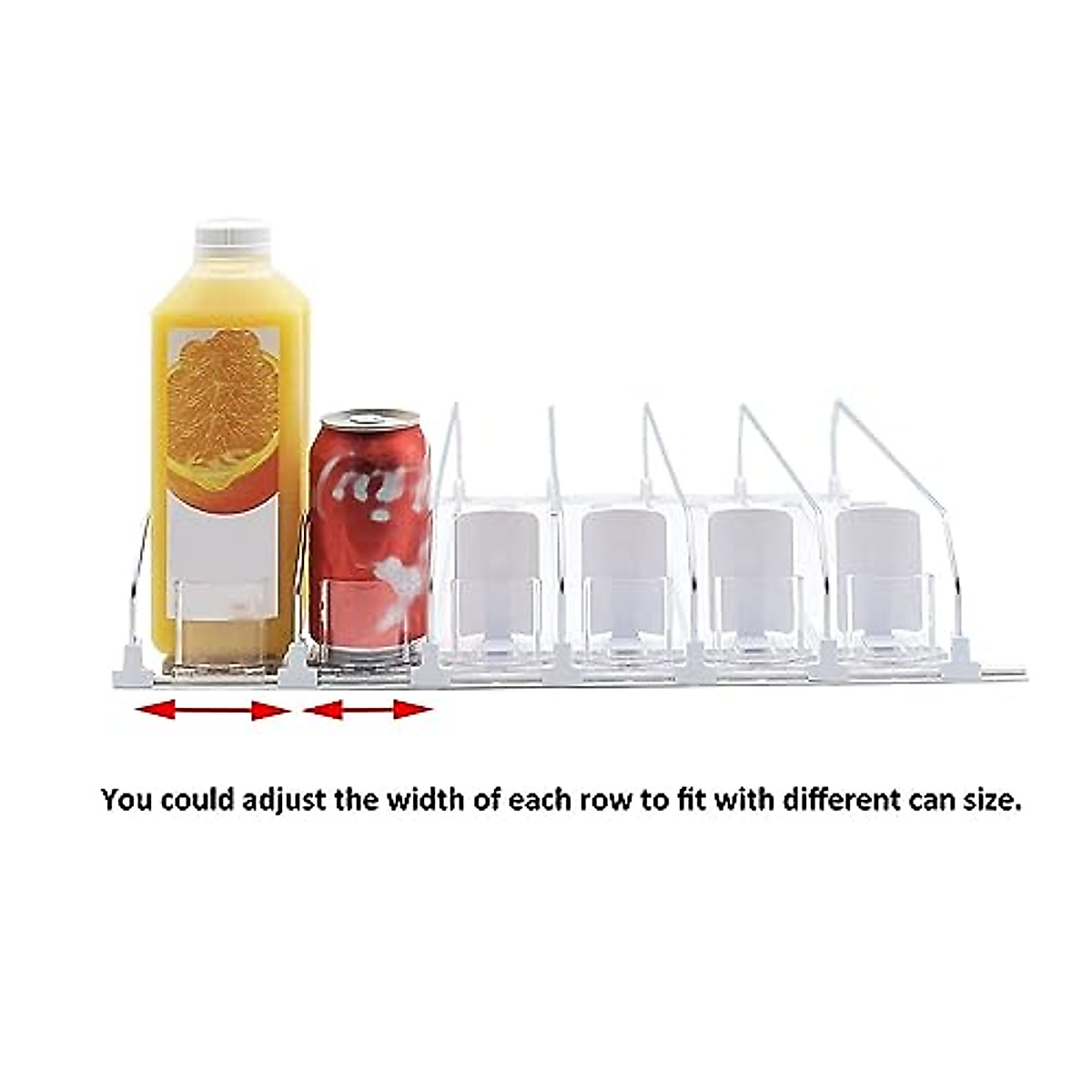 Drink Automatic Pusher Glide, Easy To Install Refrigerator Soda Can Organizer Strong Bearing Capacity for Home (31cm)