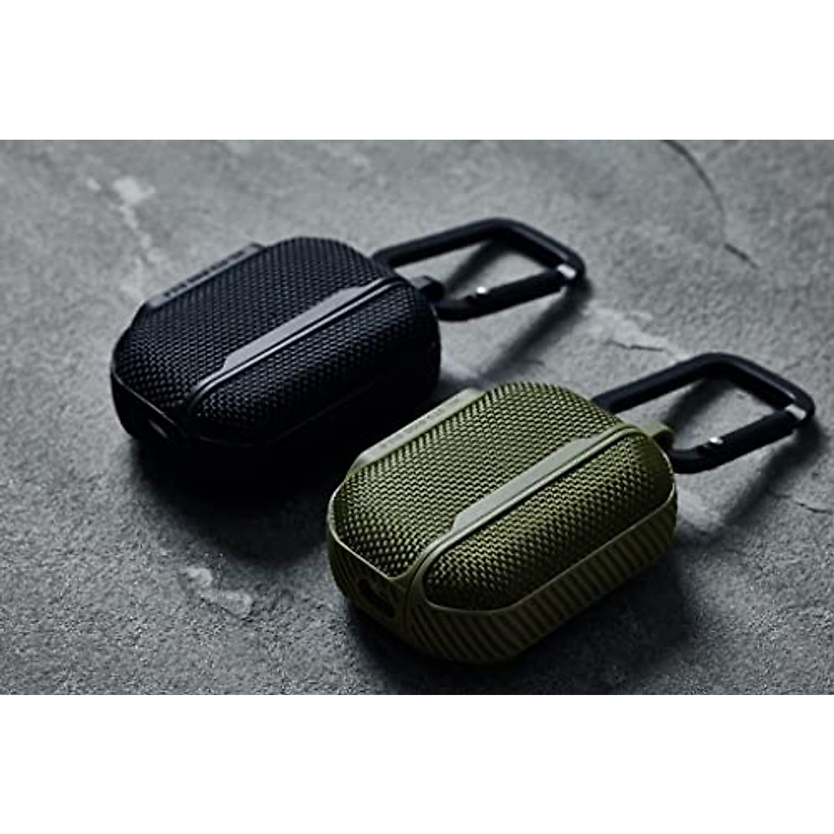 UAG Designed for AirPods Pro Case (2nd Generation 2022) Metropolis Ballistic ARMR Black - Rugged Protective Case Cover Compatible with MagSafe Charging with Keychain Carabiner by URBAN ARMOR GEAR