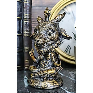 Ebros Whimsical Sabbatic Goat of Mendes Samael Lilith Baphomet Bobblehead Figurine LaVeyan Satanic Devil Baphomet Worship Lucifer The Caduceus Symbol Bobble Heads