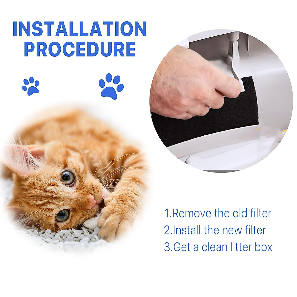 Akamino 16 Pack Carbon Filters Compatible with Litter-Robot 3, Activated Carbon Litter Box Filter,Thickened and Durable Self Cleaning Cat Litter Box Filters Eliminate Odors and Keep Home Fresh