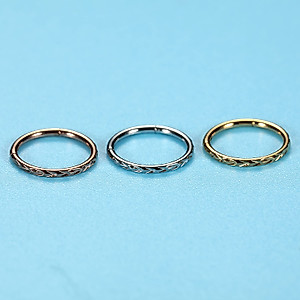 6mm Nose Hoop 16g Cartilage Earring Hoop Nose Rings 16 Gauge Nose Ring Hoop Tragus Earring Daith Earrings Forward Helix Earring Rook Earrings Snug Earring Nose Piercing Jewelry Septum Ring Gold