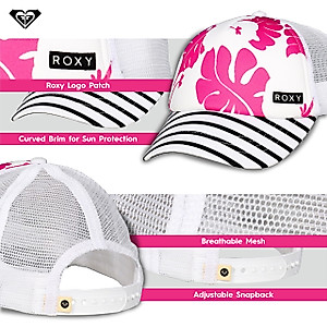 Roxy Girls' Honey Coconut Trucker Hat, Shocking Pink Og Mini 241, One Size
