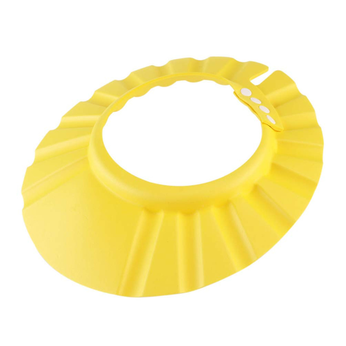 NUOBESTY Bath Cap, Adjustable Durable Waterproof Elastic Ring Hat Shampoo Bath Shower Cap Wash Hair Shield Direct Visor Caps for Kids Toddler Baby Newborn - 6Pcs