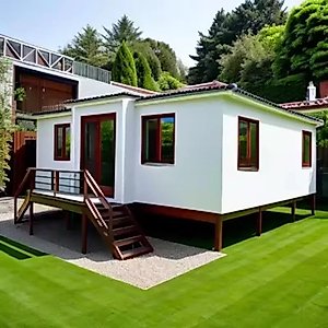 Luxury Expandable Container Home–40ft Prefabricated House with 3 Bedrooms, Kitchen, and Living Room, Ideal for Emergency Housing and Recreational Use