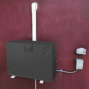 Mini Split Air Conditioner Cover for Outdoor Condenser 31.1 x 12.6 x 22.8 inches Split AC Cover for Outside Units Dust-Proof Waterproof Split Air-Conditioning Unit Protection Cover Winter Anti-Snow