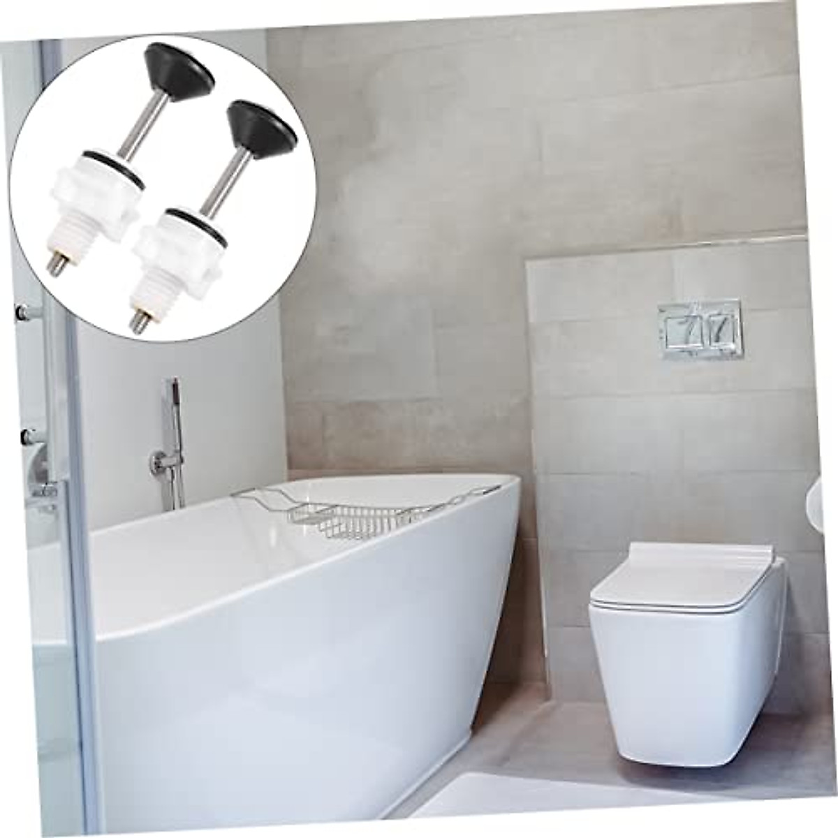 Angoily 6 Pcs Water Tank Fixing Screw Toilet Cover Seat Metal Washers Stainless Steel Washers Toilet Seats Hinges Washers Heavy Duty Toilet Bolts Toilet Seats Screws Stainless Steel Hinge