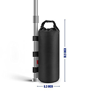 YOOFAN Sand Bags for Weight Set of 4 – Heavy Duty Sandbags for Canopy Weights Tent Weights Tarp Weights Gazebo Weights Outdoor, Black