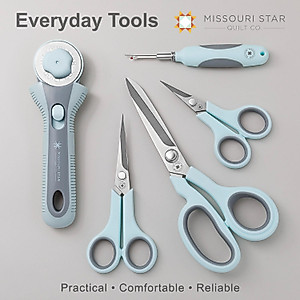 Missouri Start Rotary Cutter, 45mm Blade, Rolling Cutter Tool for Quilt Appliques and Cutting Fabrics, Essential Quilting and Sewing Supplies for DIY Craft Projects