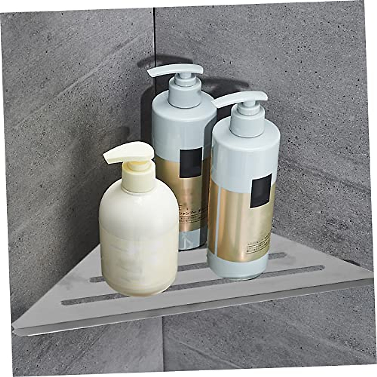 Zerodeko 3pcs Hanging Storage Shelves Metal Shelving Wall Mount Shelves Wall Storage Rack Bathroom Wall Rack Wall Corner Shelf Toilet Storage Holder Bathroom Accessories Corner Shower Rack