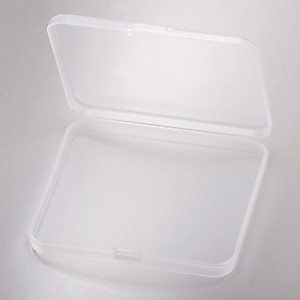 Paialco 6 PCS Pack Small Storage Boxes Flat Rectangle Plastic Box Containers