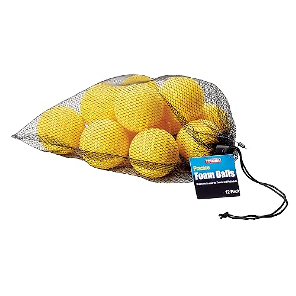 TOURNA Foam Balls for Tennis and Pickleball Practice - 12 Count