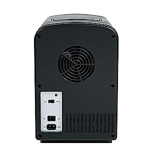 Frigidaire EFMIS175-BLACK Portable Mini Fridge-Retro Extra Large 9-Can Travel Compact Refrigerator, Black, 6 Liters