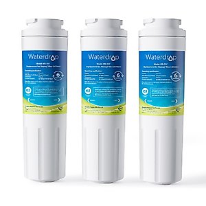 Waterdrop EDR4RXD1 Compatible with EveryDrop® Filter 4, Whirlpool® UKF8001, 4396395, Maytag UKF8001AXX-200, UKF8001AXX-750, WD-F07, Refrigerator Water Filter, 3 Filters (Package May Vary)