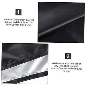 CLISPEED 3pcs Bicycle Cover Mountain Bike Bikes Bike Cover for Transport on Rack Cycling Protector Cycling Cover Outside Bike Cover Push Bike Covers 210d Motorcycle Oxford Cloth Scooter