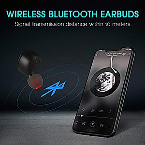 IP68 Waterproof Swimming Earbuds - Sport Wireless Bluetooth 5.0 Headphones Built-in Mic Sweatproof Stable Fit in Ear Headsets with Wireless Charging Case Special for Swimming Bathing Driving Sauna