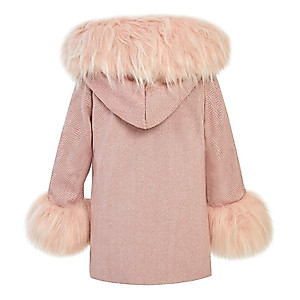 rrhss Baby Girls Winter Fur Collar Long Sleeve Coats
