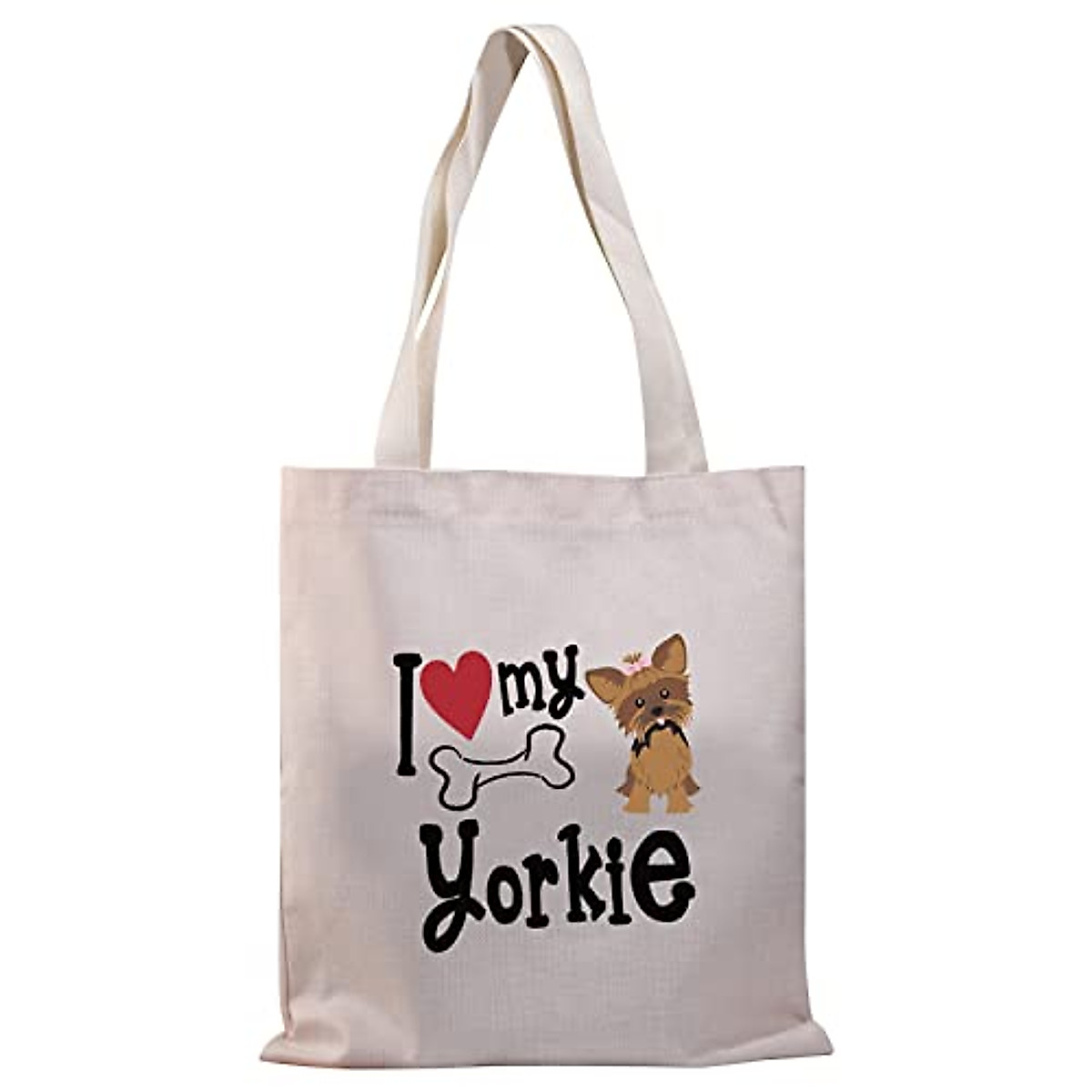 BDPWSS Yorkie Tote Bag For Women Yorkie Dog Lover Gift Yorkshire Terrier Handbags Yorkie Mom Gift (Love My Yorkie TG)